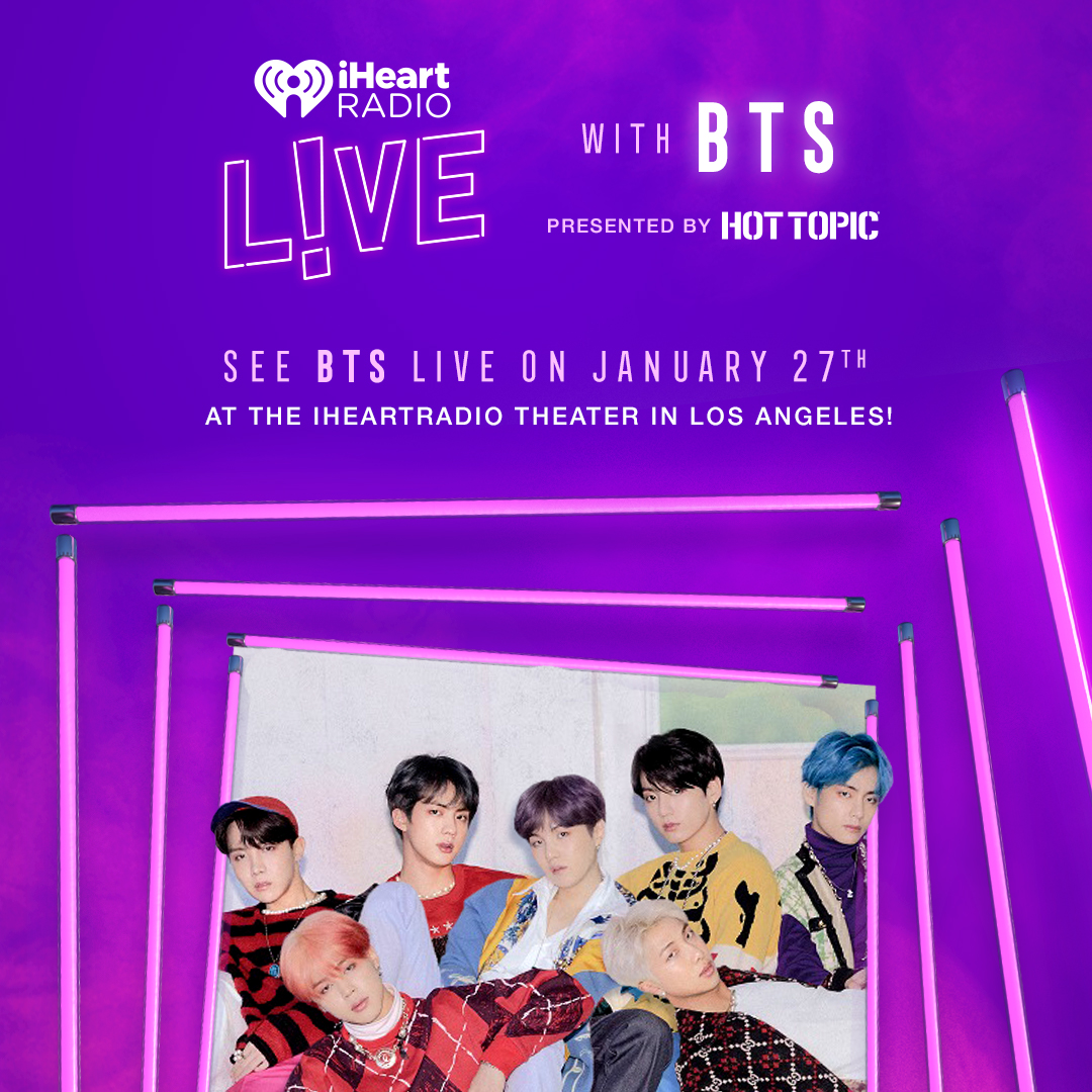 BTS アメリカ iHeartRadio ライブ出演決定！！ 視聴方法・日時 | BTS 防弾少年団 【まとめ情報サイト】
