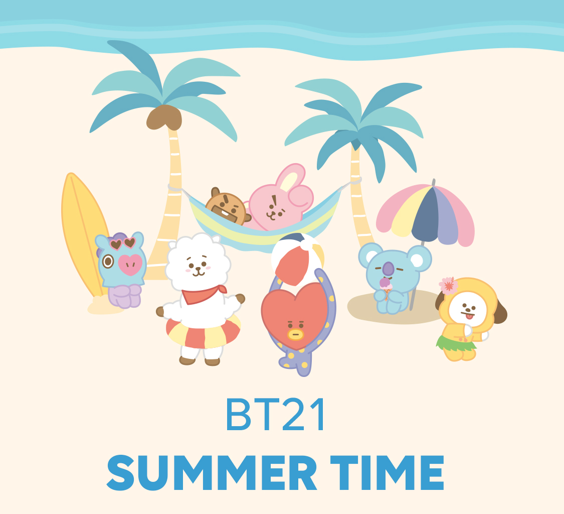 BT21の可愛いグッズ「SUMMER TIME」が発売決定！！発売日・購入方法 | BTS 防弾少年団 【まとめ情報サイト】