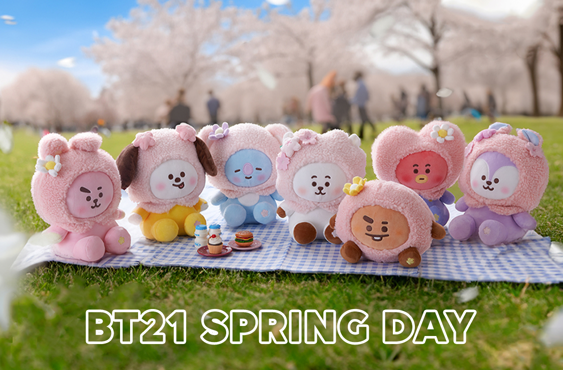 BT21の可愛いぬいぐるみ「Spring Days Edition」が日本でも発売決定！！発売日・購入方法 | BTS 防弾少年団 【情報サイト】